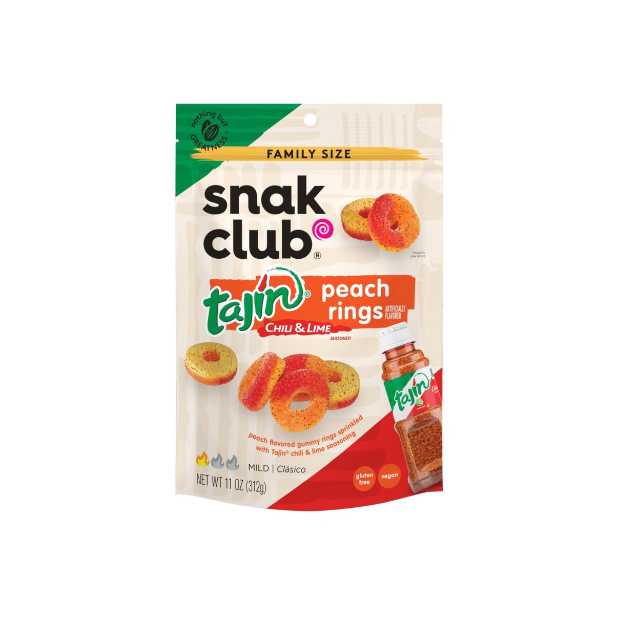 SNAK CLUB TAJÍN PEACH RINGS – GRINGOSHOP.GT