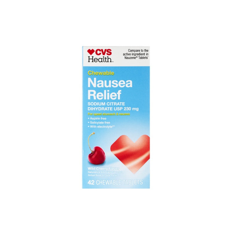 NAUSEA RELIEF CHERRY CVS 42 TABLETS – GRINGOSHOP.GT