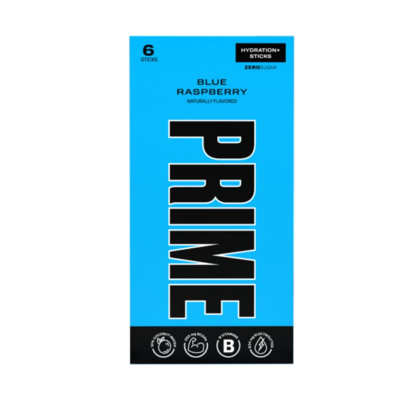 PRIME HYDRATION BLUE RASPBERRY STICKS 6 – GRINGOSHOP.GT
